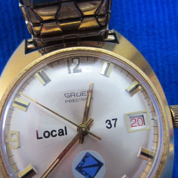 Lot of 2 - Mens 1970's Gruen Automatic Watch & VTG Mechanical Digital ...