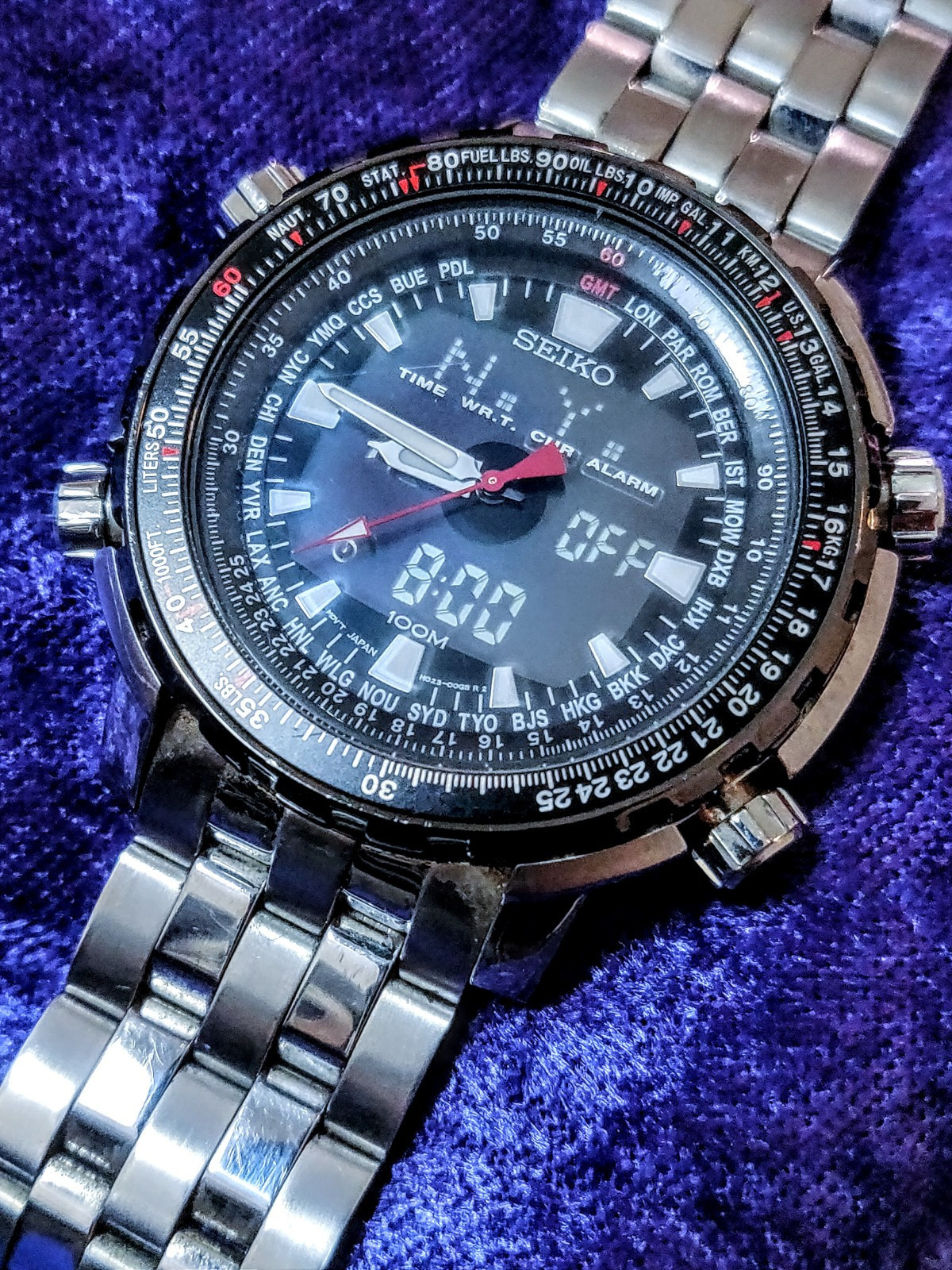 Seiko Flightmaster Pilot Chronograph SNJ017 Price as of November 2025 ...