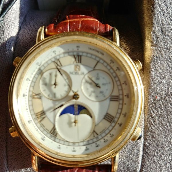 Citizen Vintage Classic Noblia Chronograph Moon Phase watch discontinued | WatchCharts Marketplace