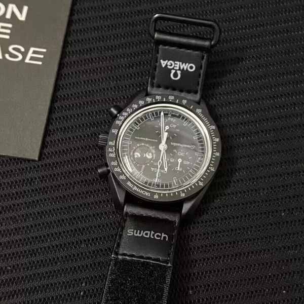 Omega X Swatch Snoopy Moonwatch Moon Phase Mission New Moon ...