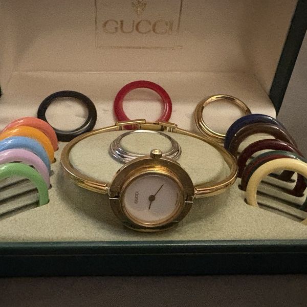 Ladies Gucci Interchangeable Bezel Watch | WatchCharts Marketplace