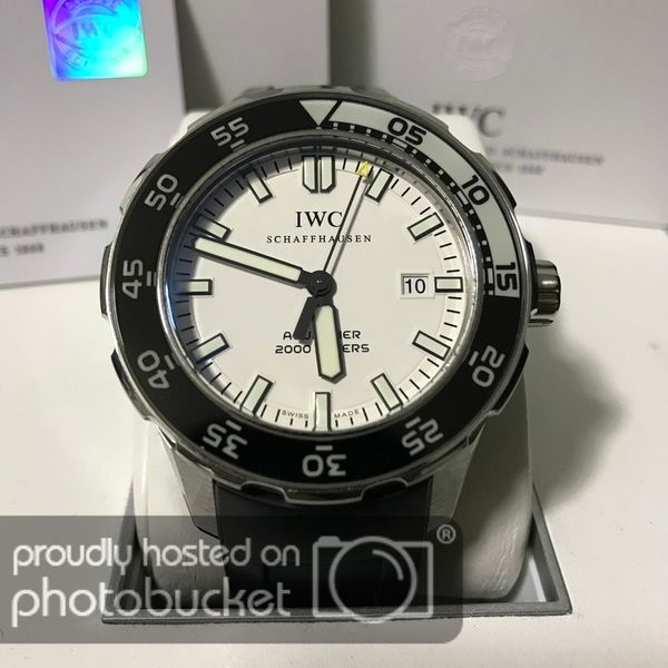 WTS IWC Aquatimer White Dial Ref. 3568 Rubber Strap | WatchCharts