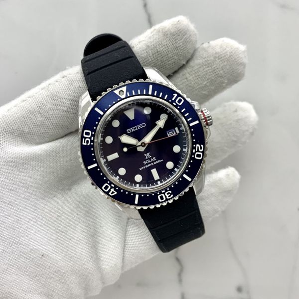 SEIKO PROSPEX V157-0DP0 SOLAR DIVERS SNE593P1 QUARTZ WATCH FULLSET ...