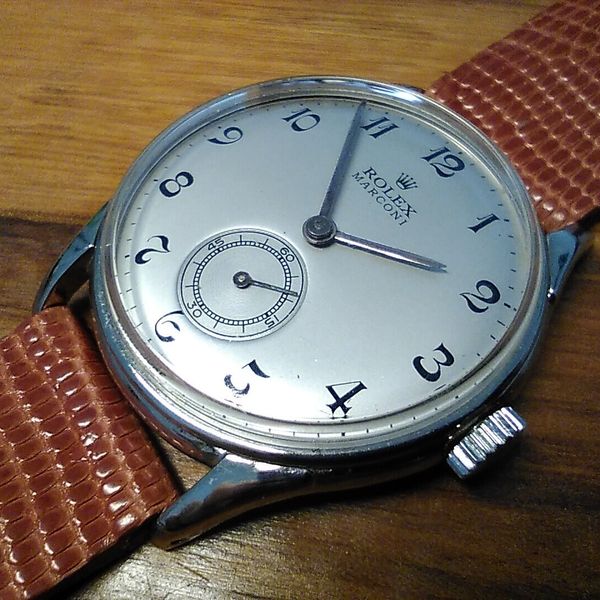 ROLEX Marconi Vintage Watch 15 jewels swiss 33.5 mm movement manual ...