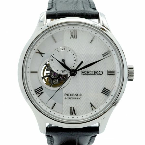 SEIKO Watch Presage Semi-Skeleton Dual Curve SARY095 Men's Black USED ...