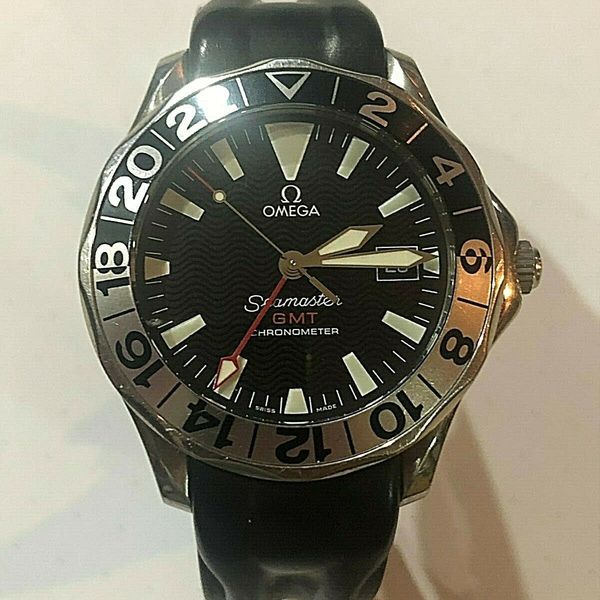 OMEGA SEAMASTER GMT 300M 50th Anniversary 41mm Black Wave Dial ...