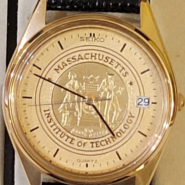 Vintage SEIKO MIT Massachusetts Gold Tone Model 8122-7039 Men's Watch in Box | WatchCharts ...
