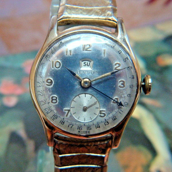Vintage Benrus Date-Pointer Mens Watch---Works | WatchCharts Marketplace