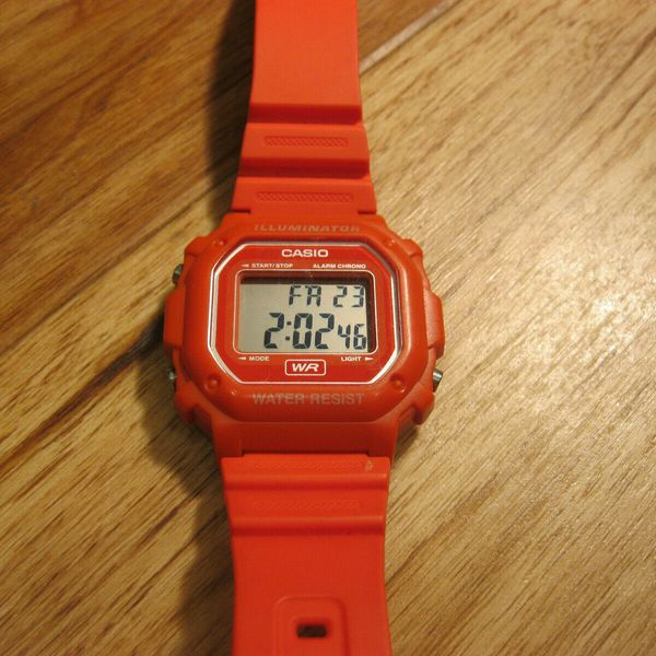 Orange Casio Watch (F108WH) | WatchCharts