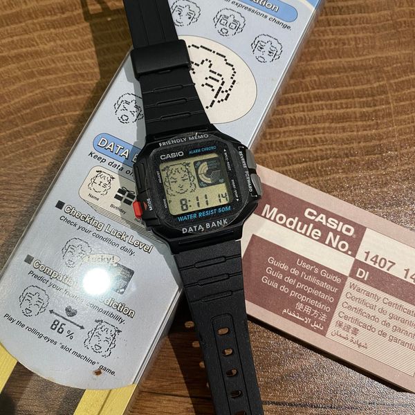 CASIO DBJ-21-1VT Friendly Memo Rare Vintage Digital Watch NOS NIB ...