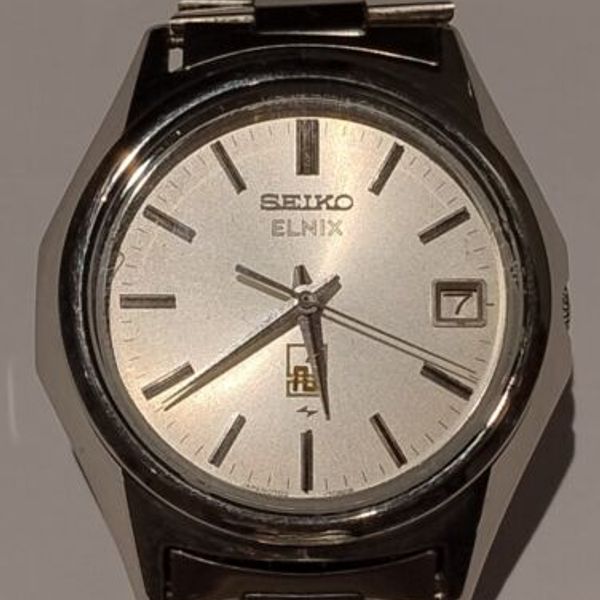 Seiko Elnix Mens Wristwatch Vintage Japan 0702-7080R | WatchCharts ...