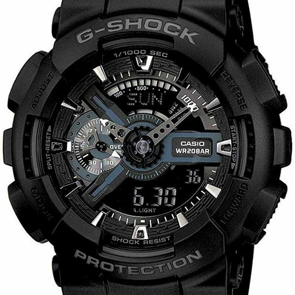 NEW Casio G-Shock X-Large Display Stealth Black Mens Watch GA110-1B ...