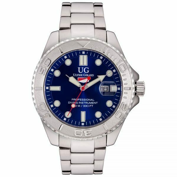 ULYSSE GIRARD SHARK SPORT DIVER WATCH UG-19017-A Blue Face ...