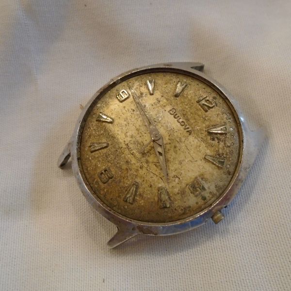 Vintage Swiss Bulova 11AFC mens 17 jewel partial watch good balance ...