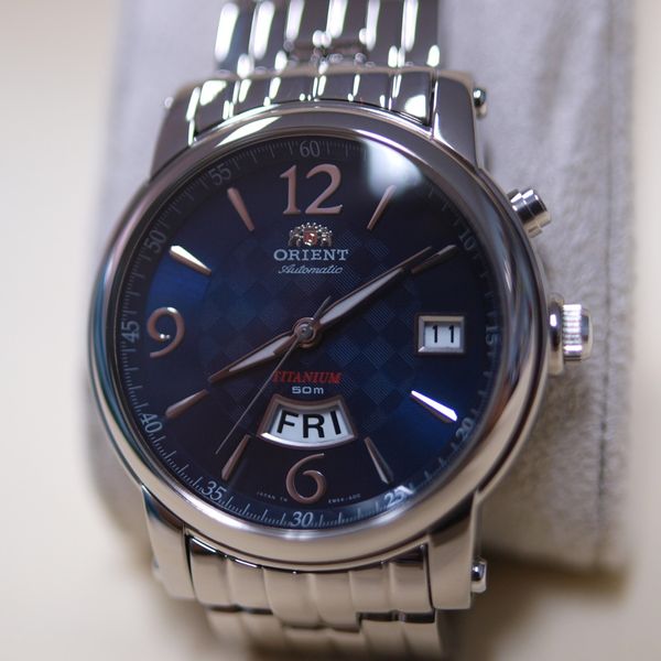 Sold: Orient Titanium Dress Watch CEM6A001DT | WatchCharts