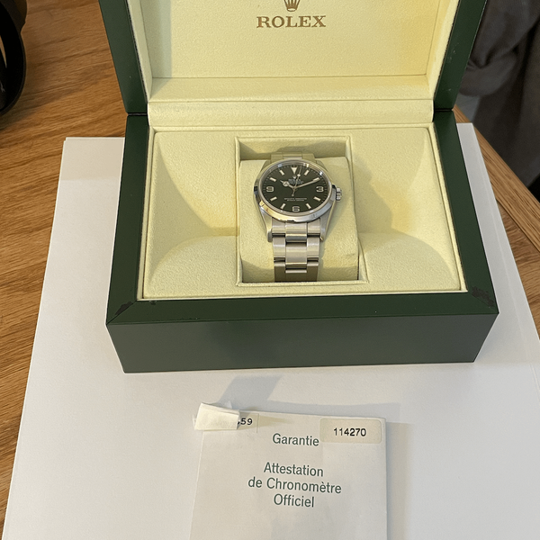 [WTS] Rolex Explorer 114270 with box and papers | WatchCharts