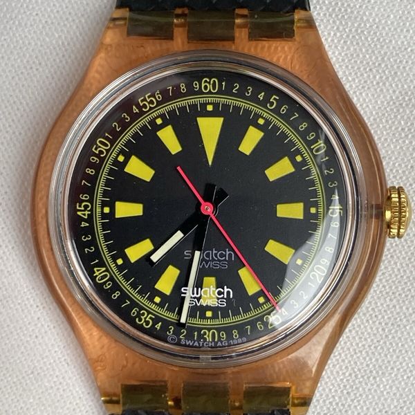 Swatch Watch BMX Automatic Conversion GP103 1990 Excellent Condition ...