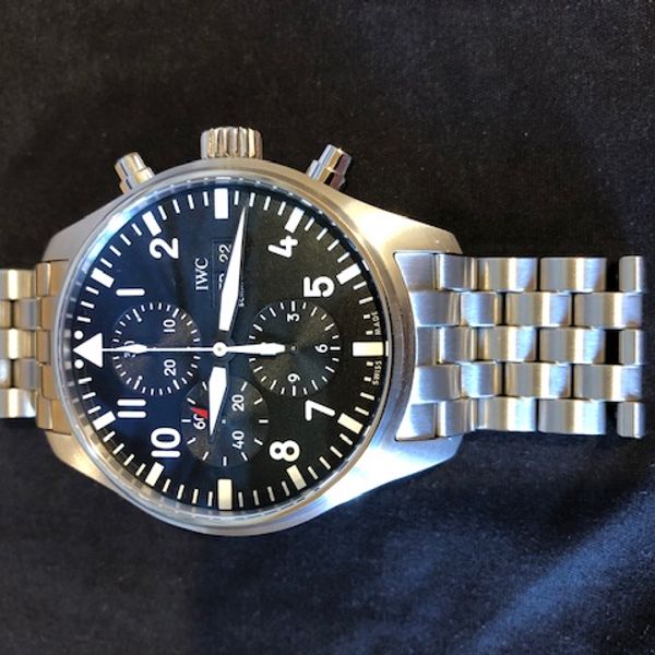 FSOT IWC PILOT S WATCH CHRONOGRAPH IW377710 43 mm | WatchCharts Marketplace