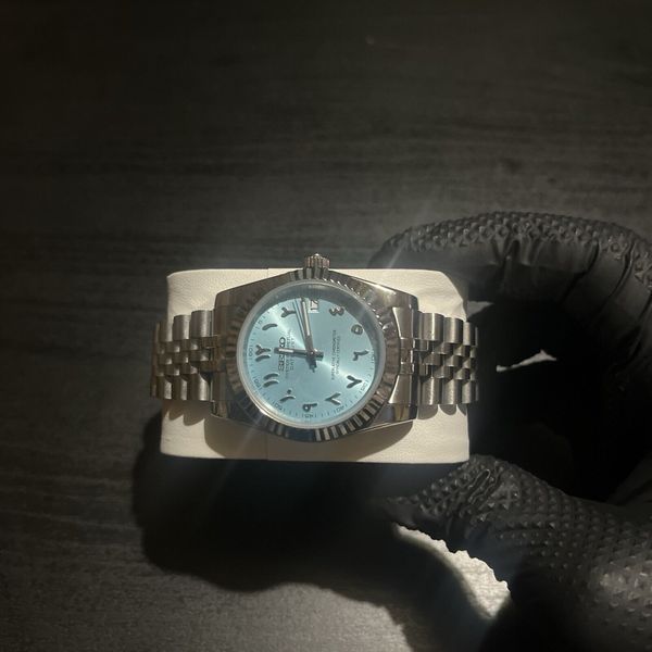 seiko mod light blue dial | WatchCharts Marketplace