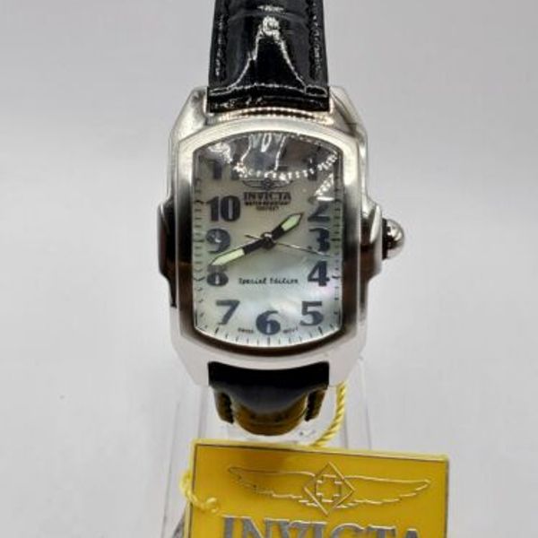 Invicta Ladies Special Edition Quartz Watch 25mm Rectangle Silver Black ...