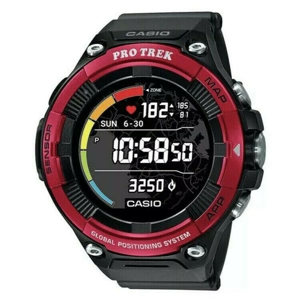 New Casio Pro Trek Smart Watch (Model: WSD-F21HR) Red - Active Watch ...