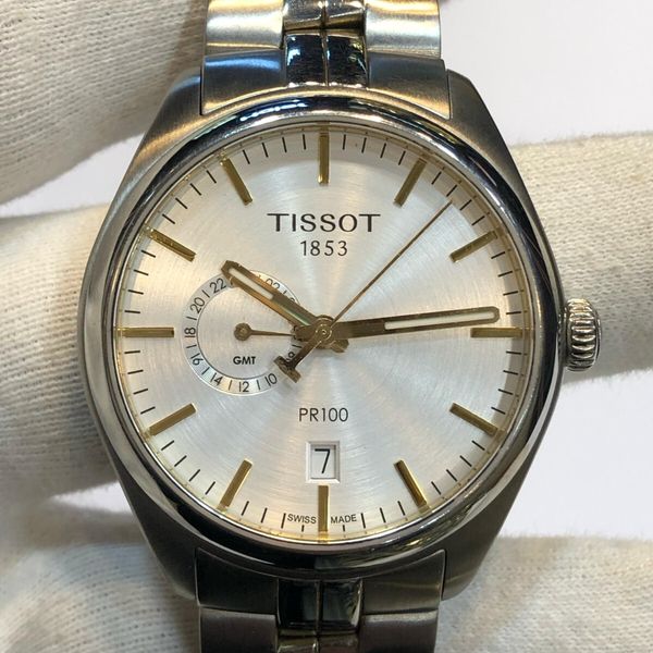 TISSOT PR 100 SWISS T101410A MENS QUARTZ STAINLESS STEEL WATCH ...