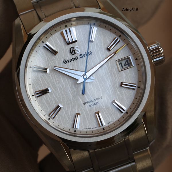 FS Grand Seiko Spring Drive White Birch Steel 40MM Automatic Watch ...