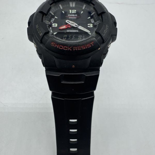 CASIO G-SHOCK G-100 SHOCK RESIST ANALOG-DIGITAL MEN'S WATCH ...