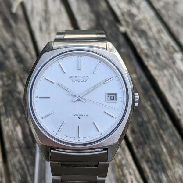 Seiko 6308-8000 silver dial Vintage watch- Excellent Original Condition ...
