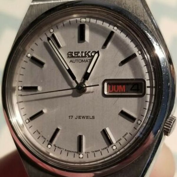 Vintage 1989 Seiko Automatic 7009-3159 Self-Winding Day Date Watch lume ...