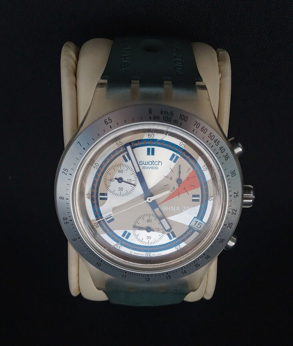 Vintage Swatch Irony Men's Olympic Games Athens 2004 Chronograph Quartz ...