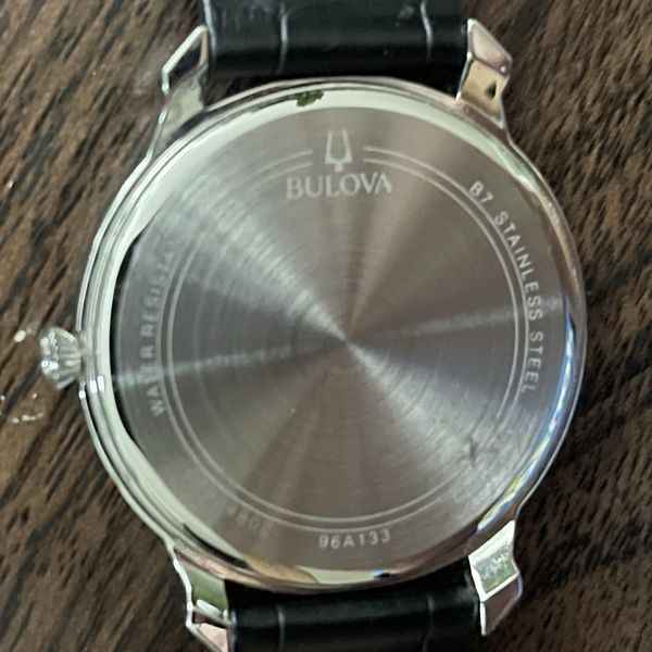 Bulova 96A133 Menâ s Watch â Silver Dial, Roman Numerals â Needs ...