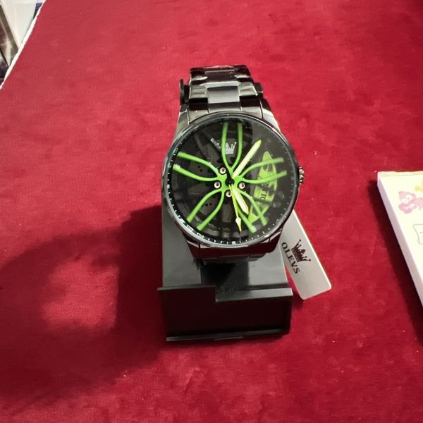 OLEVS Wheel Men's Luxury Watch Waterproof Rotary Sport Car Rim Man Watch | WatchCharts Marketplace