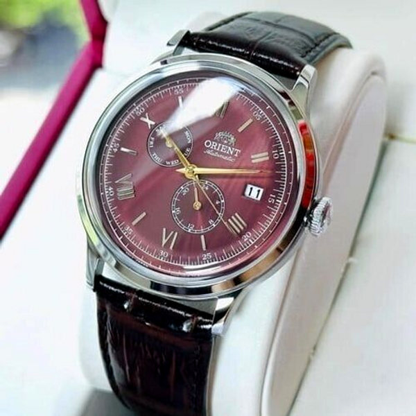 Orient Bambino Automatic RA-AK0705R10B Red Dial Day Date Display Men's ...