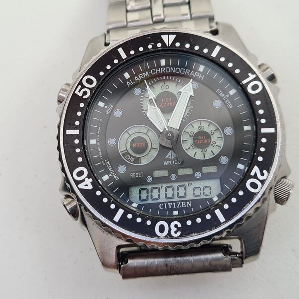 VINTAGE CITIZEN COMBO DIVER ANA DIGI WATCH C110 MADE IN JAPAN ...