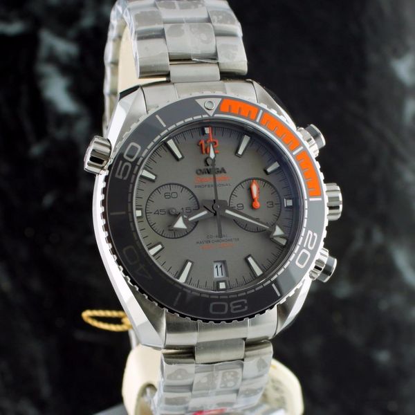 2017 bnib OMEGA SEAMASTER Planet Ocean Chrono TITANIUM 46mm 215.90.46 ...