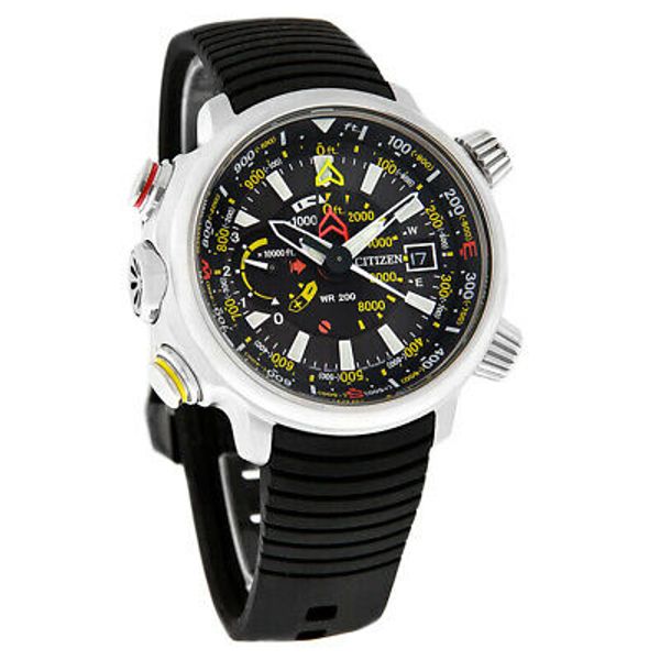 Citizen Eco-Drive Mens Altichron Altimeter Titanium Watch BN5030-06E ...