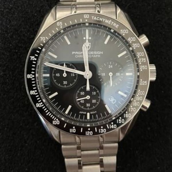 PAGANI DESIGN PD-1701 MOON WATCH SAPPHIRE CYSTAL JAPAN MOVEMENT 40MM ...