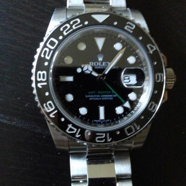 FSOT: Rolex GMT Master II (116710) Ceramic - V-Serial - Card, Papers ...