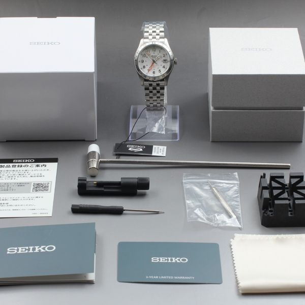 [New] Seiko 5 Sports Field GMT SBSC009 White dial Japan limited Watch ...