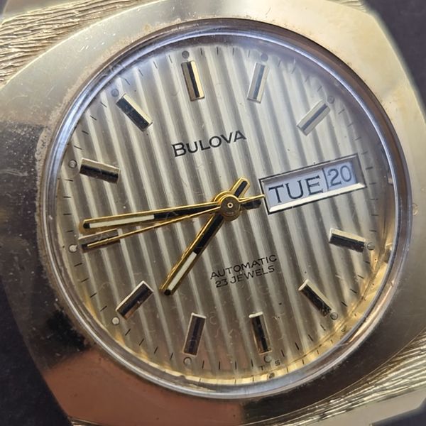 Vintage Bulova N5 23 Jewel Automatic Day Date Dial Men's Wristwatch ...