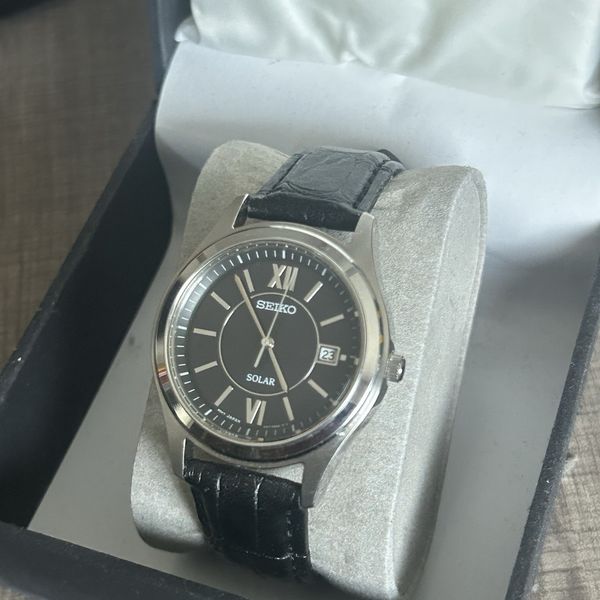 Seiko Solar WR 10 Bar Stainless Steel Mvmt Japan V147-0AD0 ...