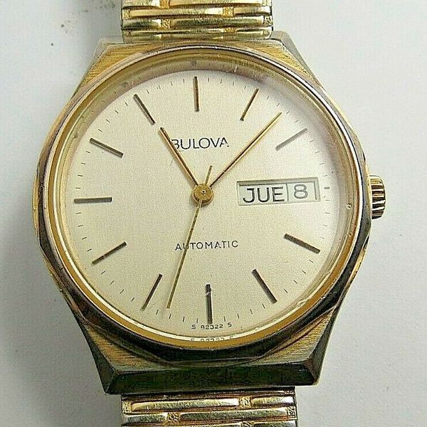 VINTAGE BULOVA AUTOMATIC 17 JEWELS 1453.30 P2 WATCH RUNS | WatchCharts ...