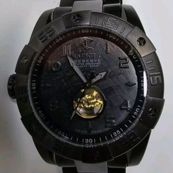 Invicta Reserve Meteorite Swiss Automatic Watch Open Heart Lefty 53mm ...