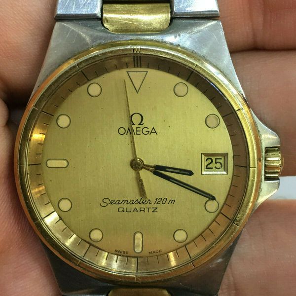 1332 Omega Seamaster Quartz 120m 196.0197 / 396.0905 RARE (NOT WORKING ...