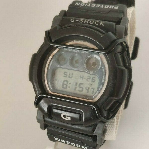 vintage Casio G-Shock DW-002 - Modul 1289 mit Gitter an Textil-Meshband ...