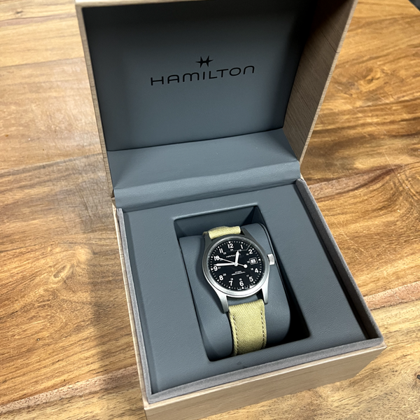 Hamilton Khaki Field Mechanical Black Dial Men's Watch H69439933 ...