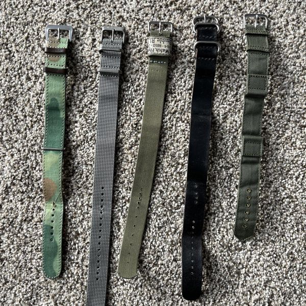 [WTS] Straps - Peplor WWII frog skin nato, PDW titanium nato, RIOS1931 ...