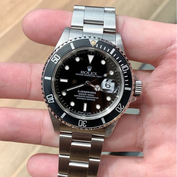 1991 Rolex Tritium Submariner 16610 with Box and Papers | WatchCharts ...