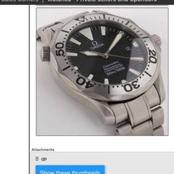 FS: Omega Seamaster Professional Titanium 2231.50 | WatchCharts